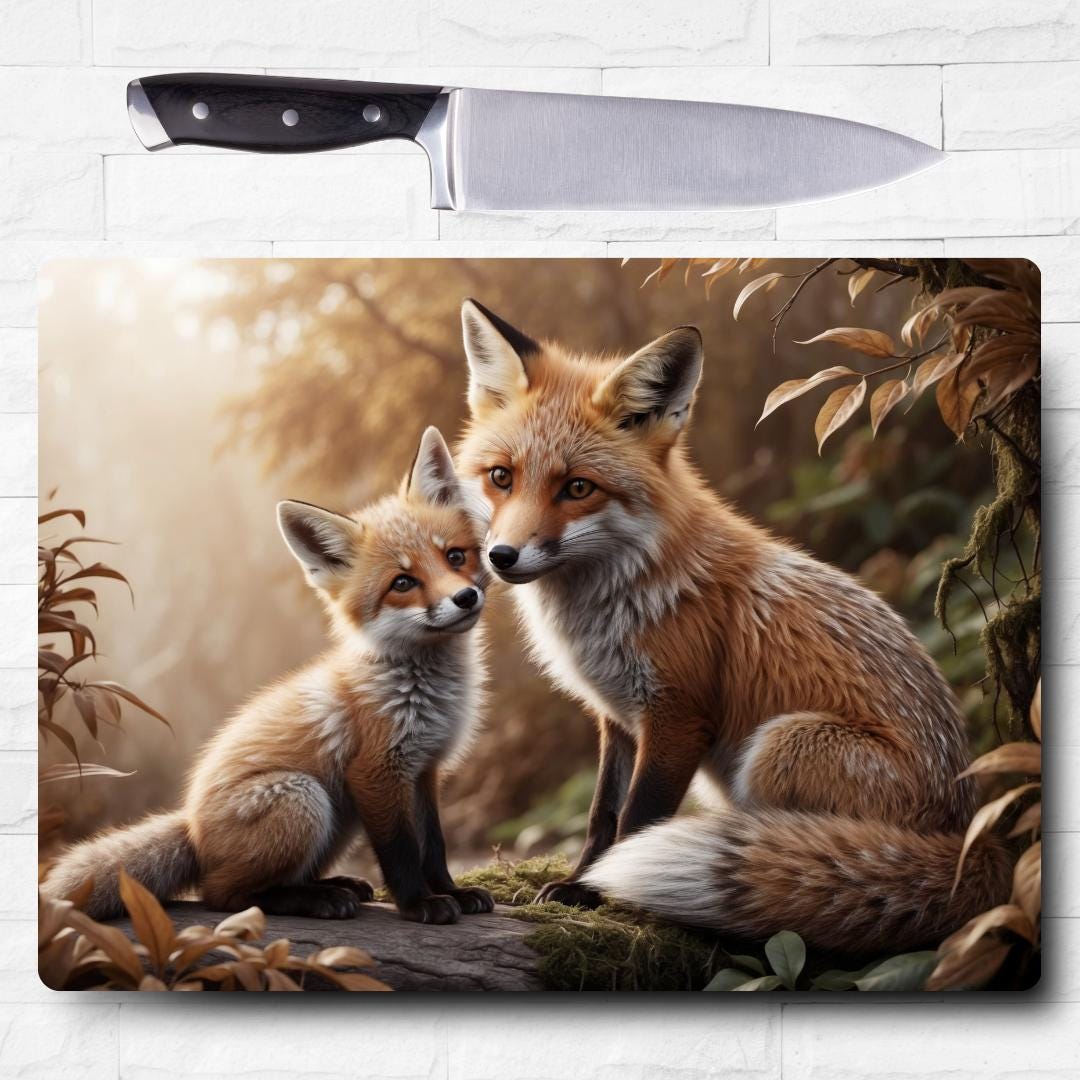Fox Cutting Board Sublimation Designs Png, Cutting Board Sublimation ...