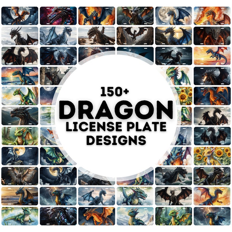 Dragon Plates - Etsy