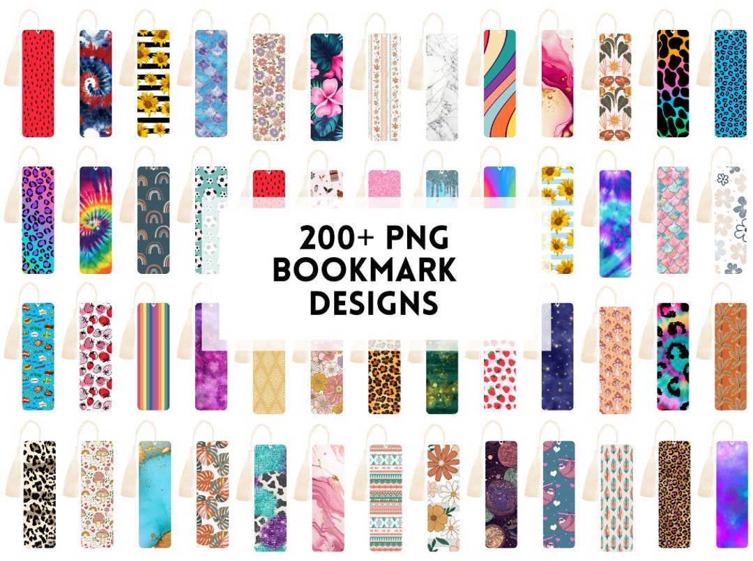 200+ Bookmark Sublimation Designs, Bookmark Bundle, Bookmark Png ...