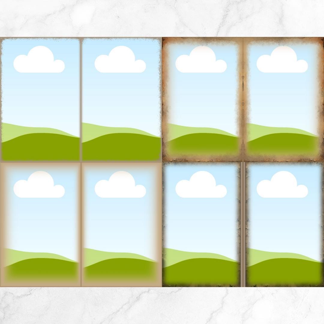8 Canva Junk Journal Overlay Templates, Diy Junk Journal Page, Journal ...