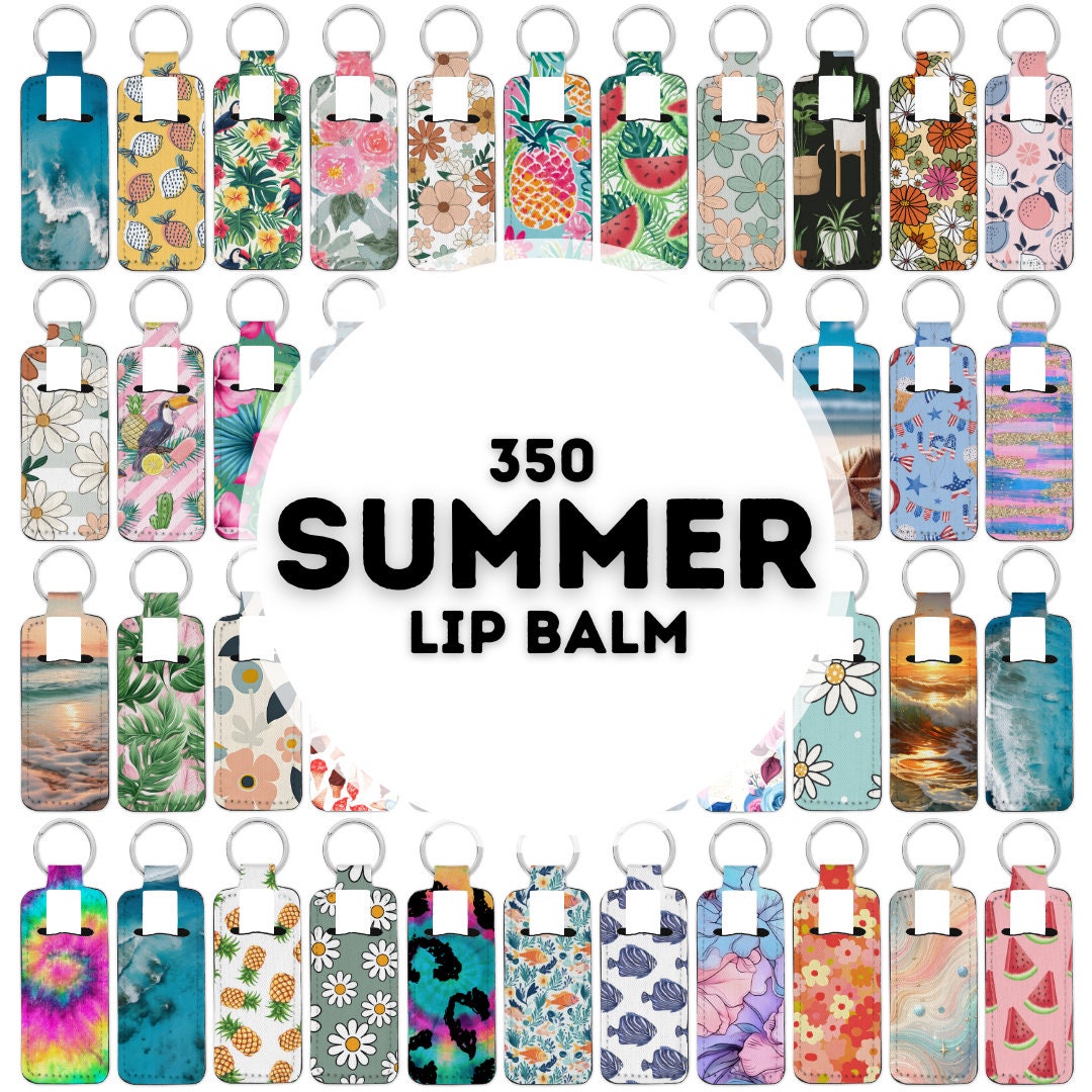 350 Summer Skinny Lip Balm Sublimation Design Bundle, Lip Balm Bundle ...