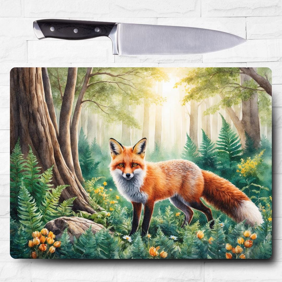 Fox Cutting Board Sublimation Design Png, Cutting Board Sublimation ...