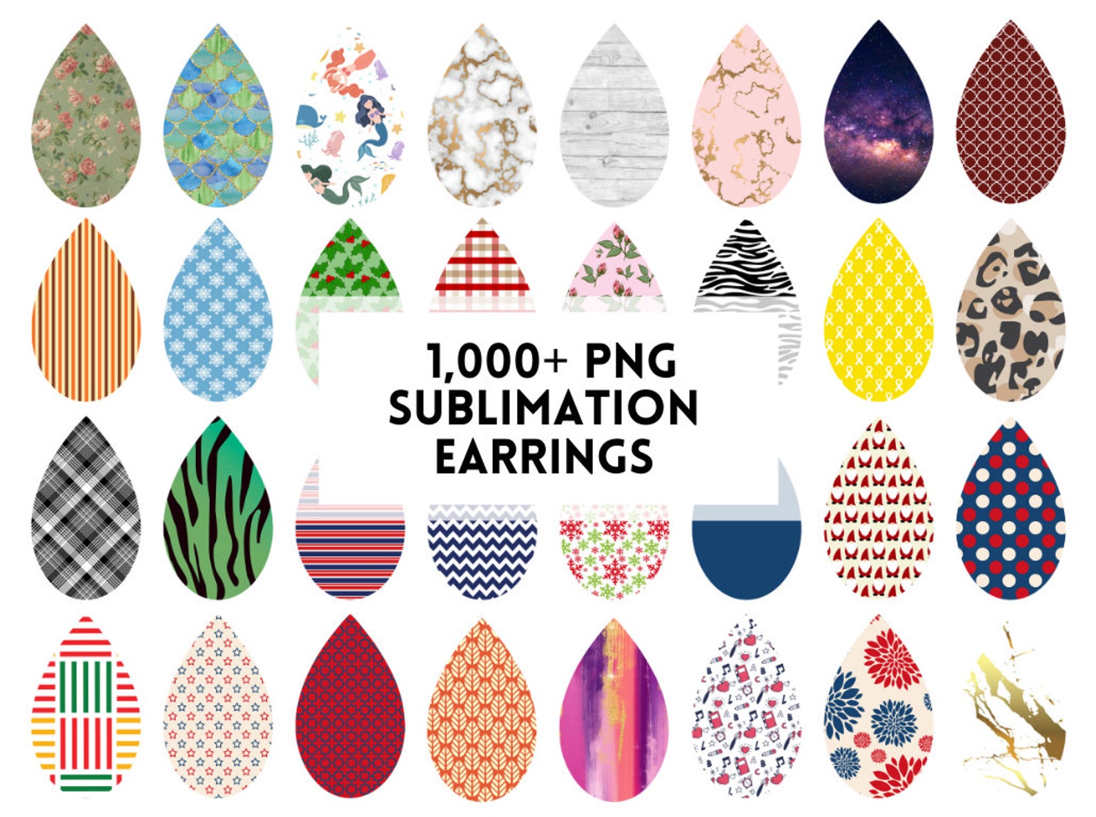 1000+ Sublimation Earring Designs Template Bundle, Sublimation Earring ...