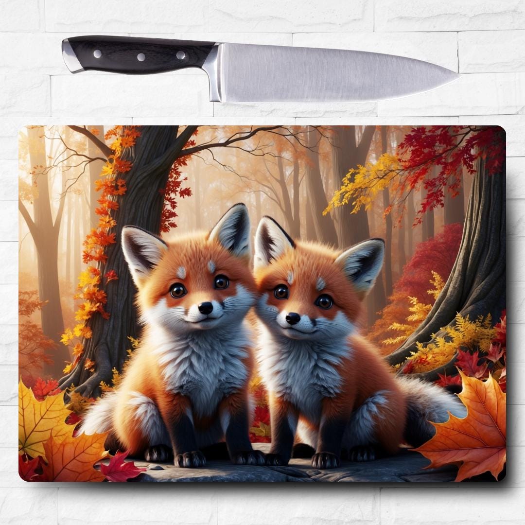 Fox Cutting Board Sublimation Designs Png, Cutting Board Sublimation ...
