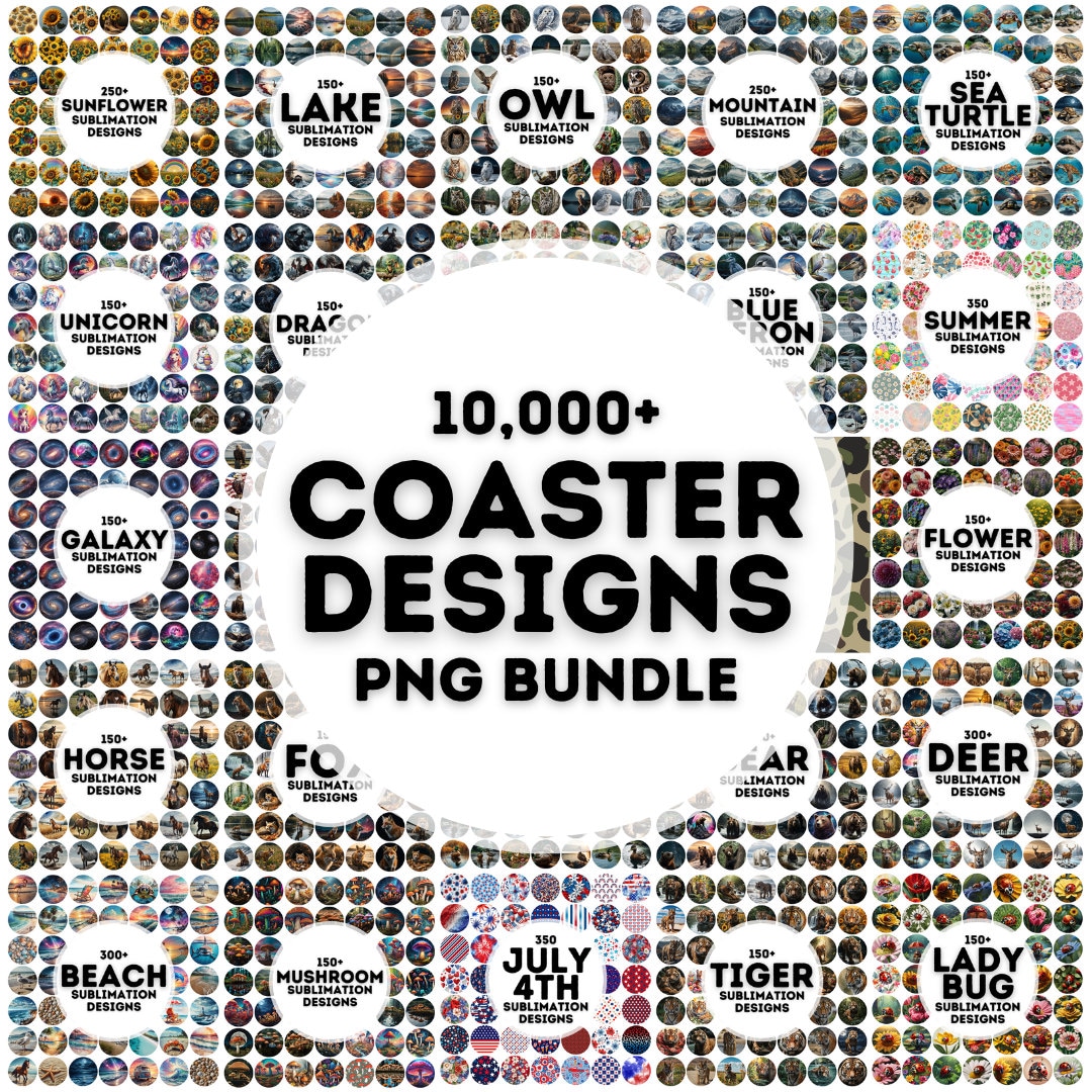 10000+ Coaster Sublimation Designs Png, Coaster Sublimation Design, Car ...