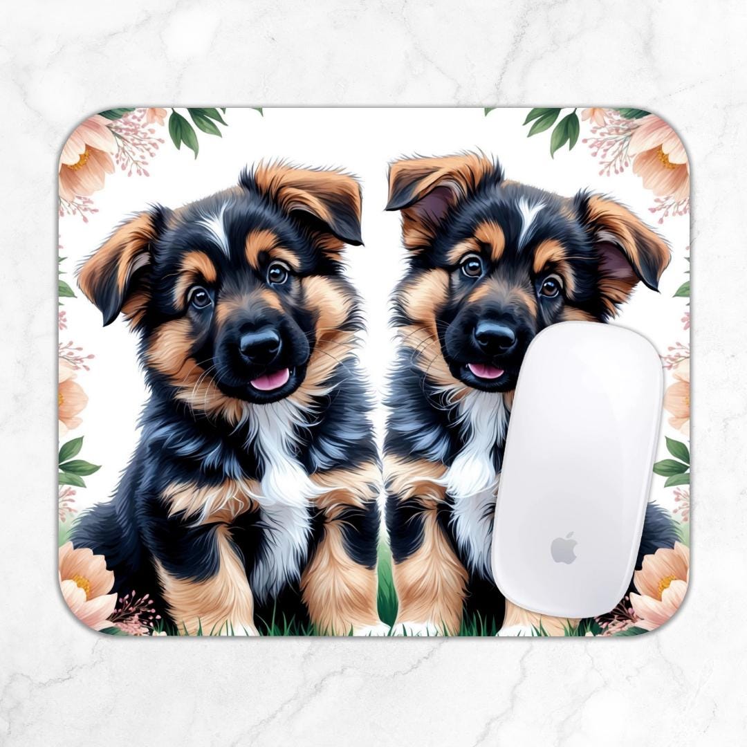 German Shepherd Mouse Pad Sublimation Designs Png, Mouse Pad ...