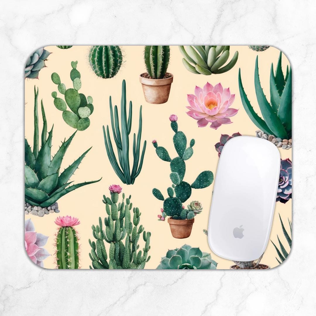 Cactus Mouse Pad Sublimation Designs Png, Mouse Pad Sublimation Design ...