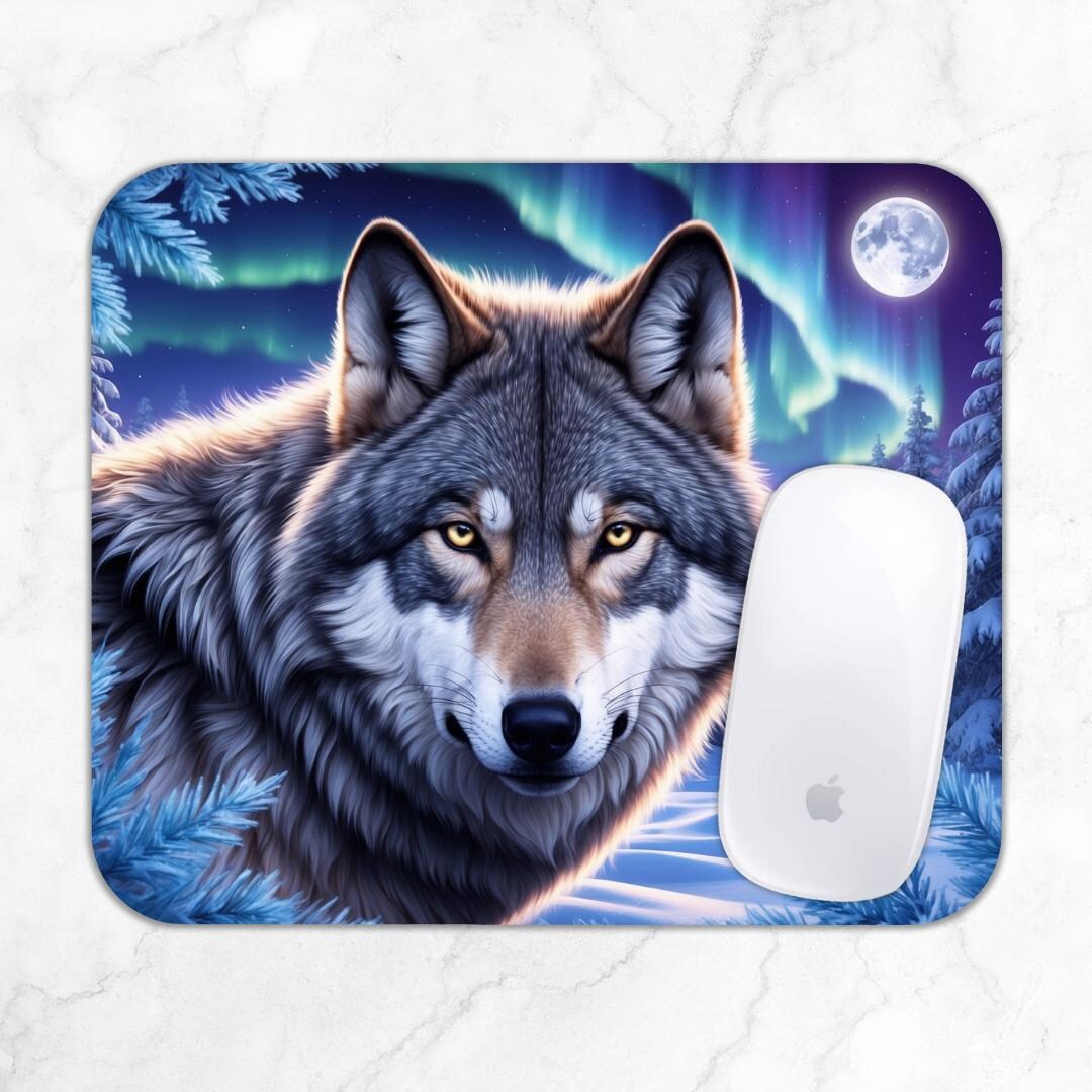 Wolf Mouse Pad Sublimation Designs Png, Mouse Pad Sublimation Design ...