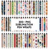 500 Pen Wrap Sublimation Designs Png, Epoxy Pen Wraps, Pen Wrap ...