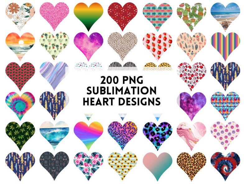 200+ Heart Sublimation Bundle Png, Sublimation Designs, Sublimation ...