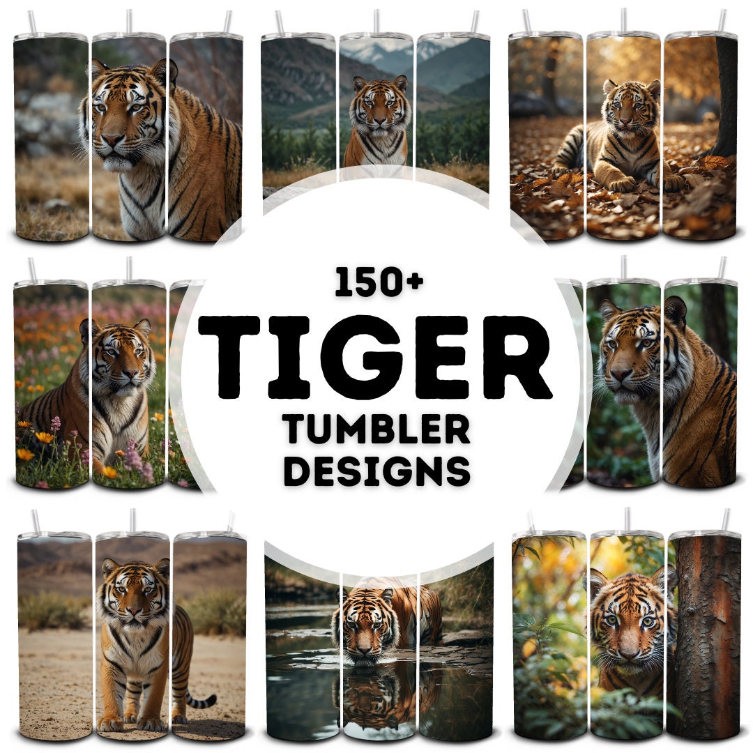 150+ Tiger Tumbler Sublimation Designs, Tumbler Wrap Bundle, Designs ...