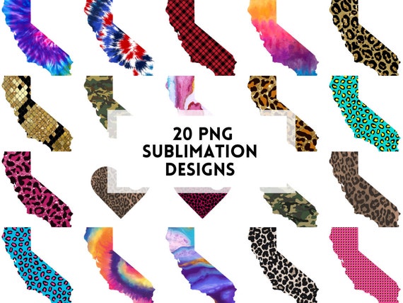 California Bundle Sublimation Png Sublimation State Designs | Etsy