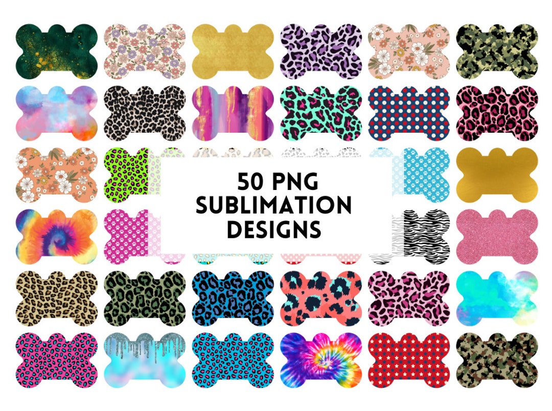 Dog Bone Tag Sublimation Bundle Png, Sublimation Designs, Sublimation ...