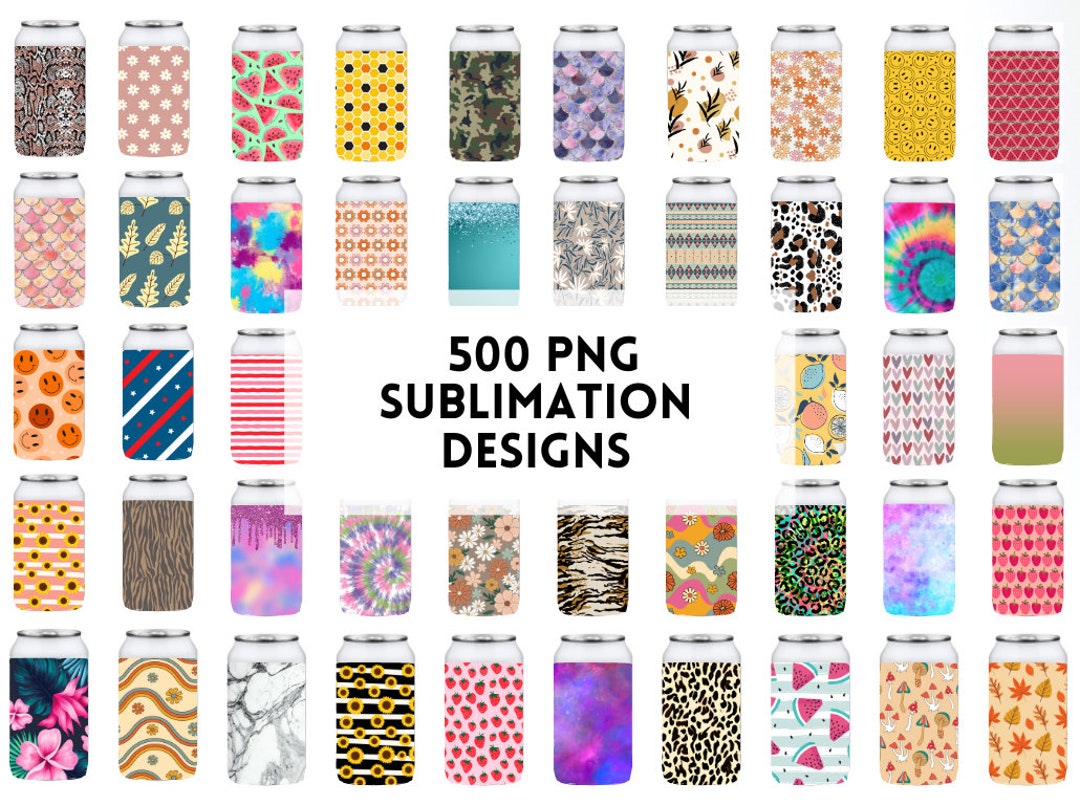 500 Can Cooler Sublimation Designs Png, Can Cooler Sublimation Designs ...