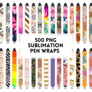 500 Pen Wrap Sublimation Designs Png, Epoxy Pen Wraps, Pen Wrap ...