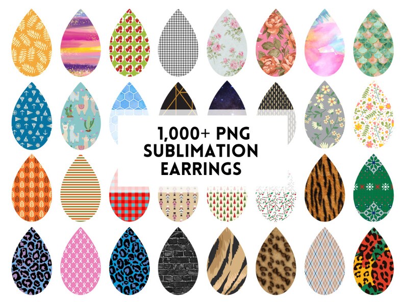 1000+ Sublimation Earring Designs Template Bundle, Sublimation Earring ...