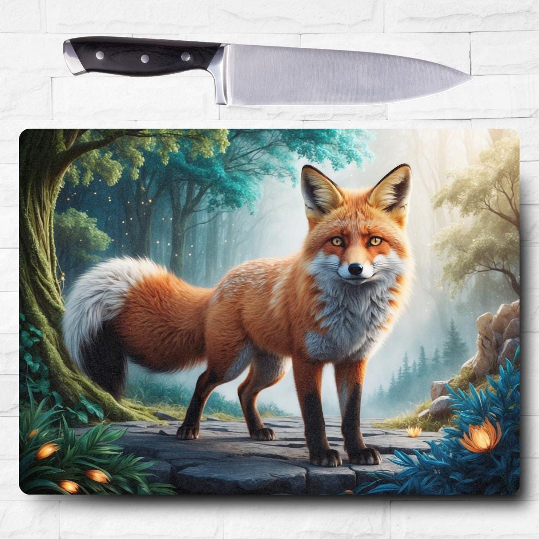 Fox Cutting Board Sublimation Design Png, Cutting Board Sublimation ...