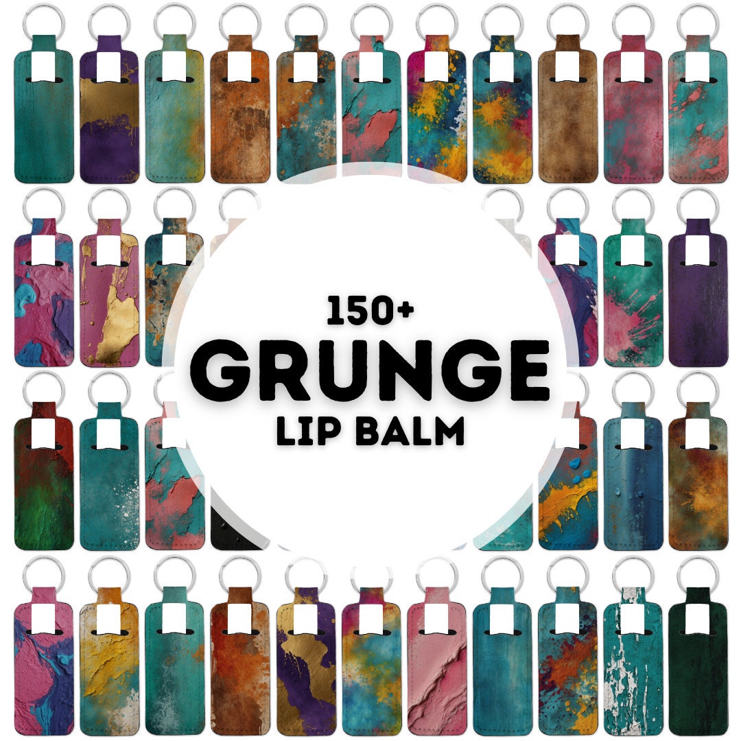150+ Grunge Skinny Lip Balm Sublimation Design Bundle, Lip Balm Bundle ...