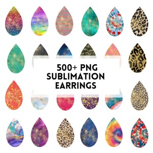 1,000+ Sublimation Earring Designs Bundle, Sublimation Earring Blanks ...
