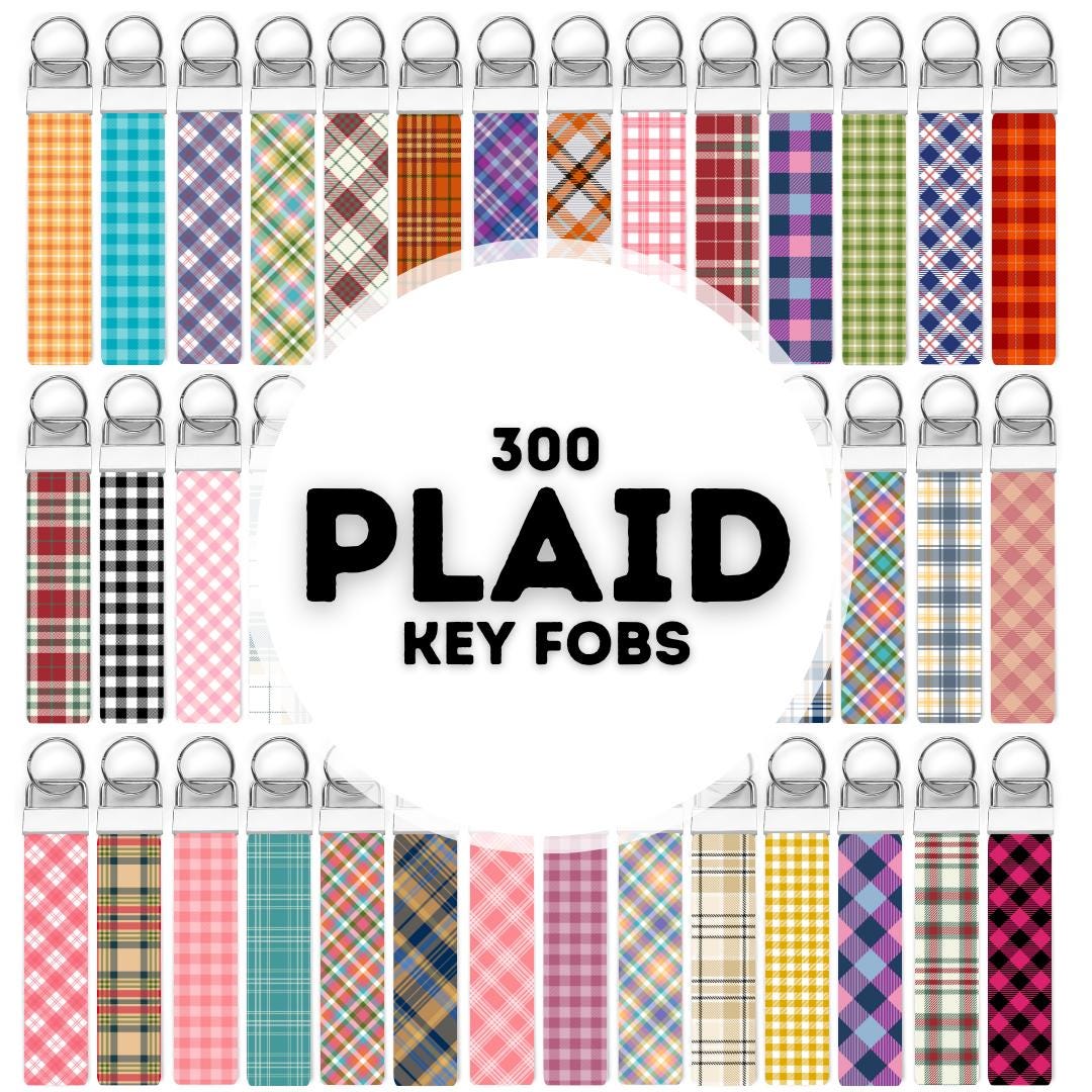 300 Plaid Key Fob Sublimation Designs Png, Key Fob Sublimation Design ...