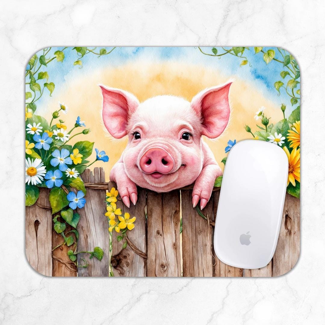 Pig Mouse Pad Sublimation Designs Png, Mouse Pad Sublimation Design ...
