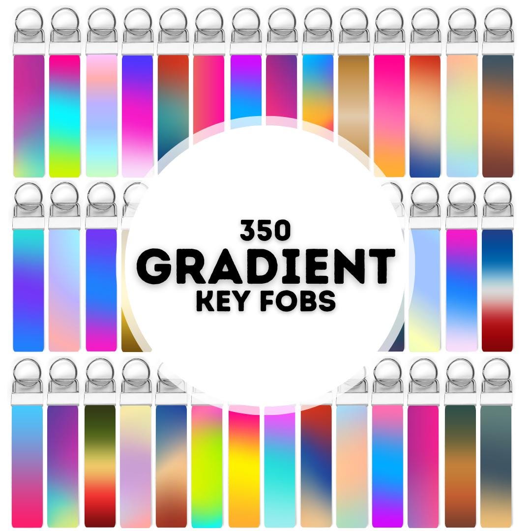 350 Gradient Key Fob Sublimation Designs Png, Key Fob Sublimation ...