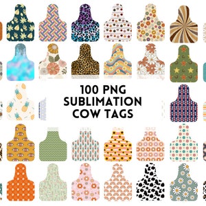 500+ Cow Tag Sublimation Designs Png, Cattle Tag Sublimation Designs ...