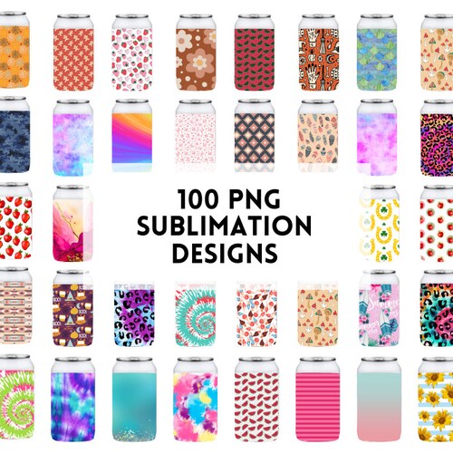 100 Can Cooler Sublimation Designs Png Can Cooler Sublimation - Etsy