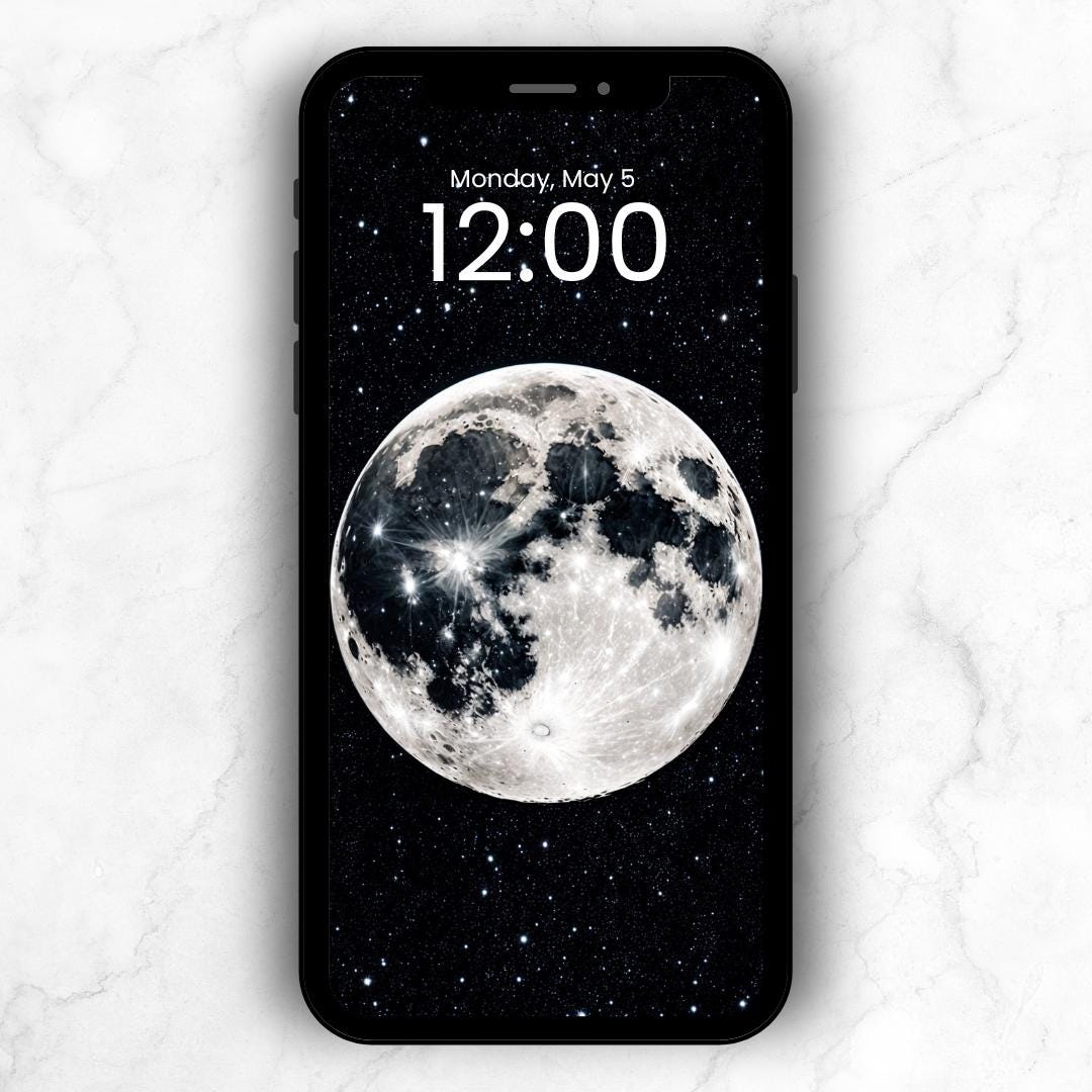 Moon Phone Wallpaper Design, Phone Lock Screen, Phone Wallpaper Designs ...