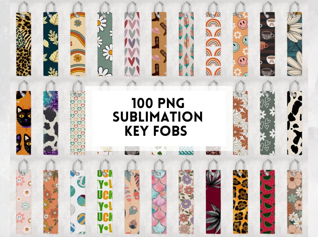 100 Key Fob Sublimation Designs Png Key Fob Sublimation - Etsy