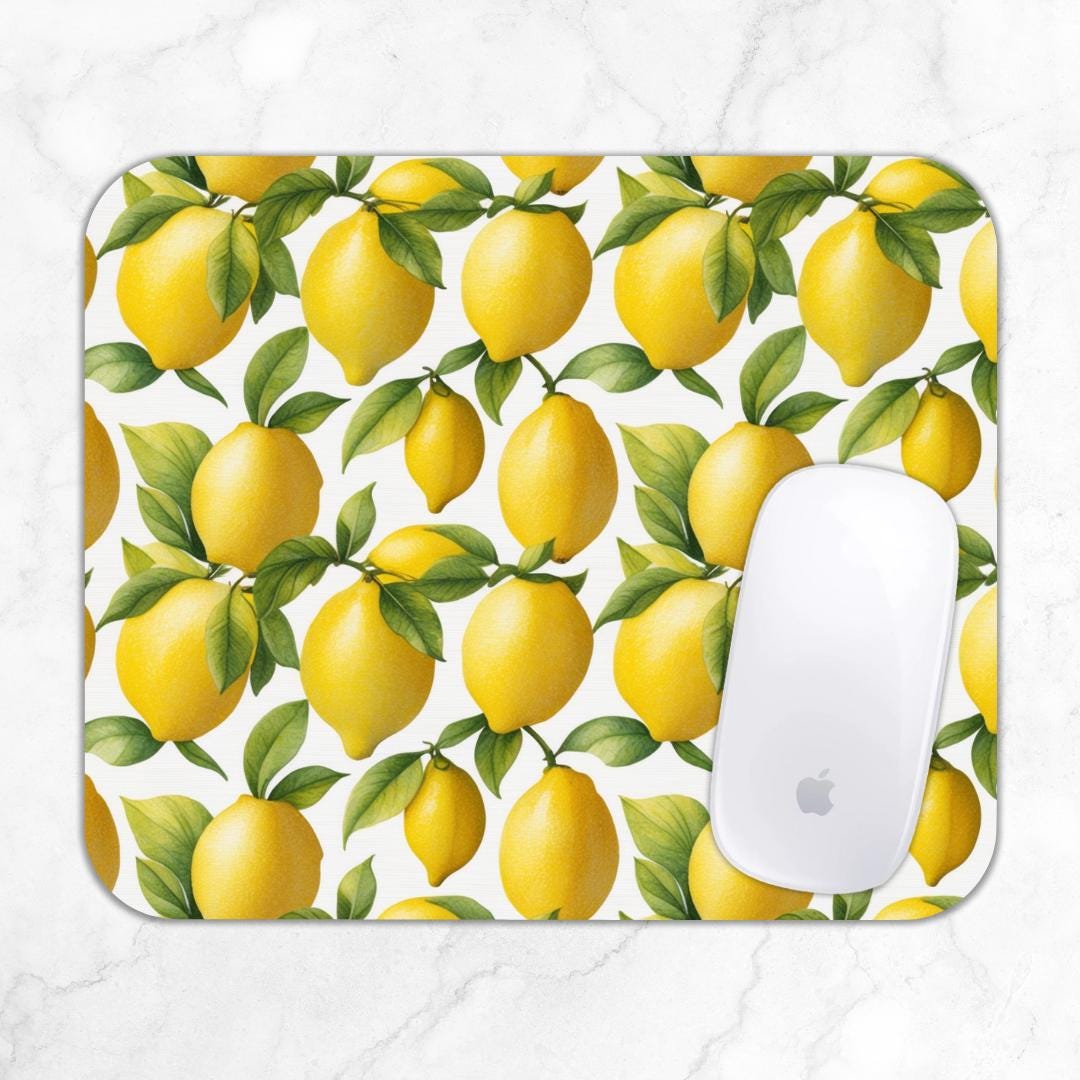 Lemon Mouse Pad Sublimation Designs Png, Mouse Pad Sublimation Design ...