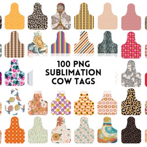 500+ Cow Tag Sublimation Designs Png, Cattle Tag Sublimation Designs ...