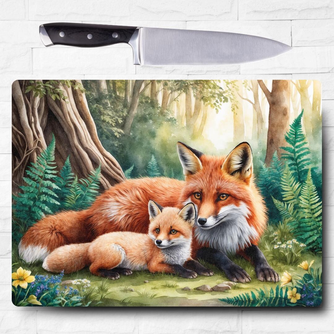 Fox Cutting Board Sublimation Design Png, Cutting Board Sublimation ...