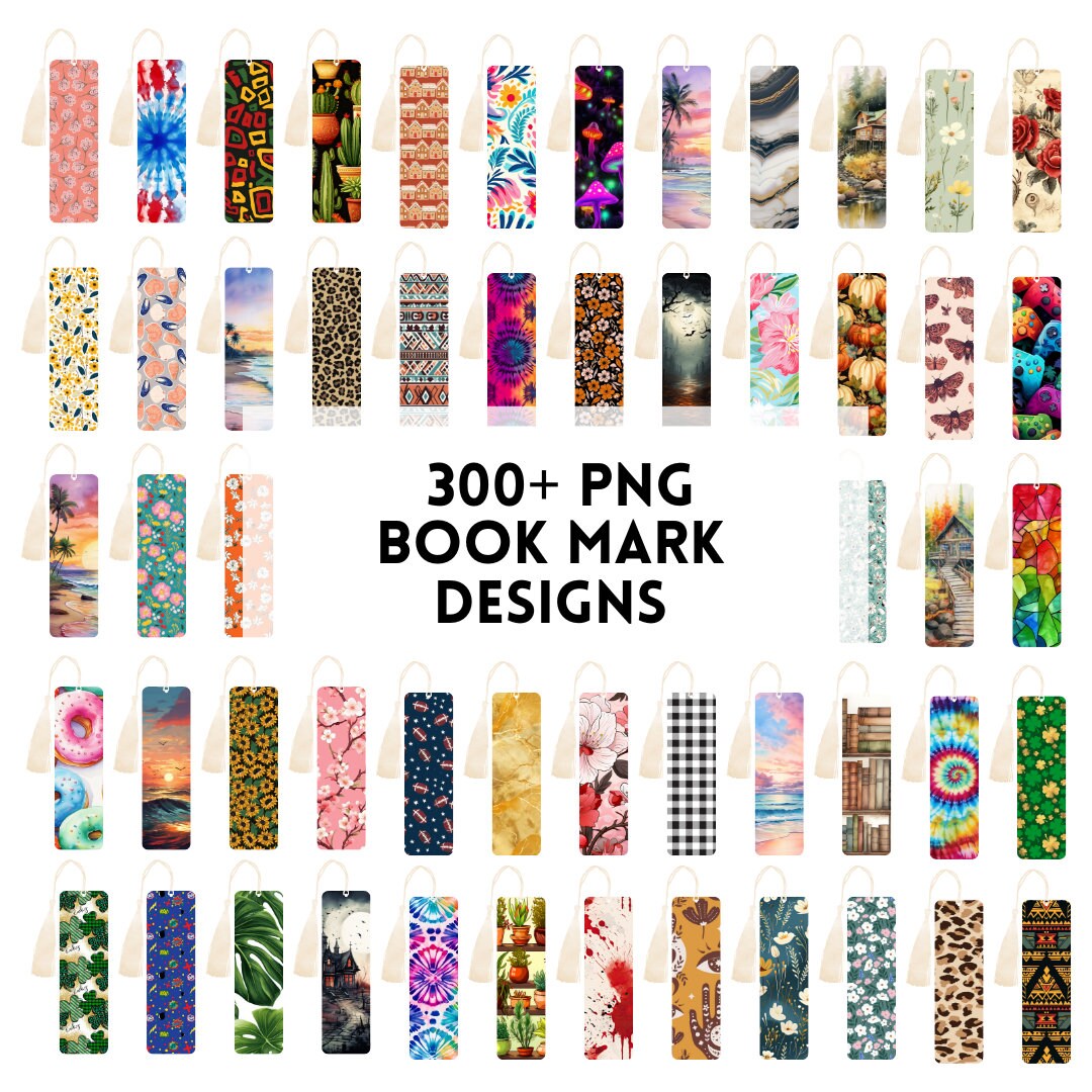 300+ Bookmark Sublimation Designs, Bookmark Bundle, Bookmark Png ...
