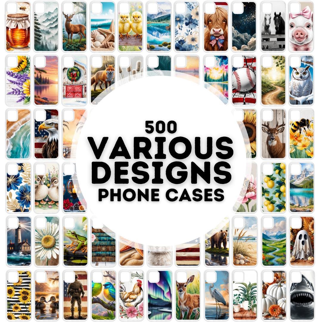 500 Various Designs Phone Case Sublimation Designs, Phone Case Png ...