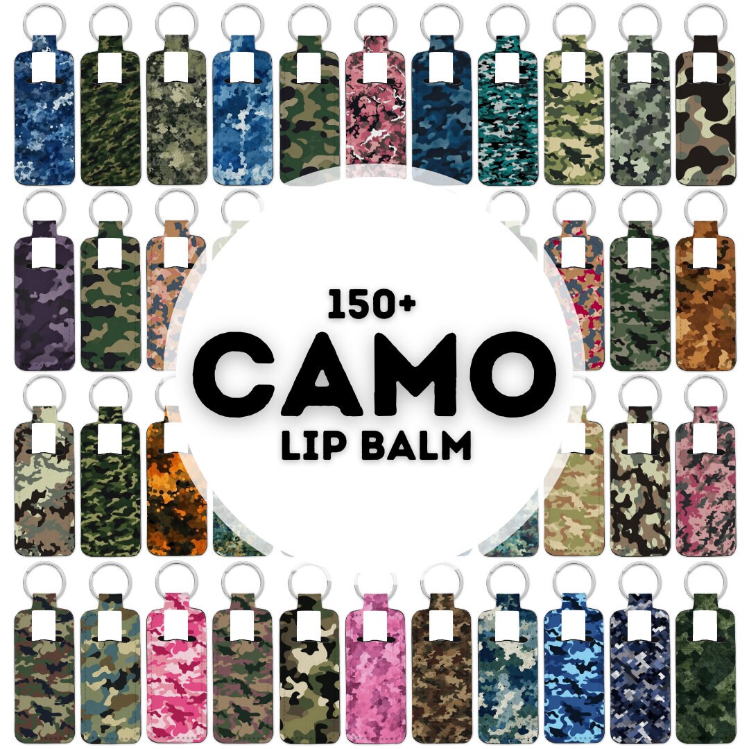 150+ Camo Skinny Lip Balm Sublimation Design Bundle, Lip Balm Bundle ...