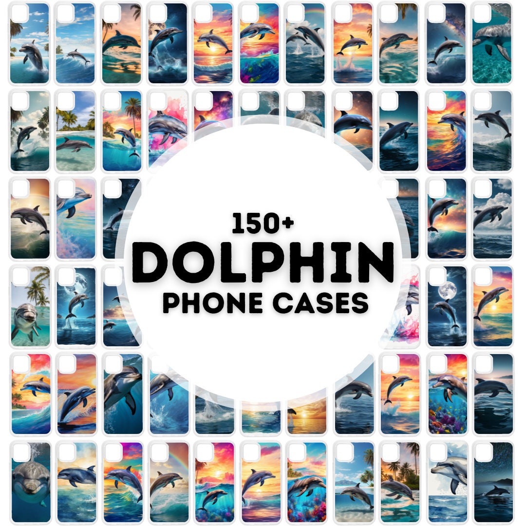 150+ Dolphin Phone Case Sublimation Designs, Phone Case Png Bundle ...