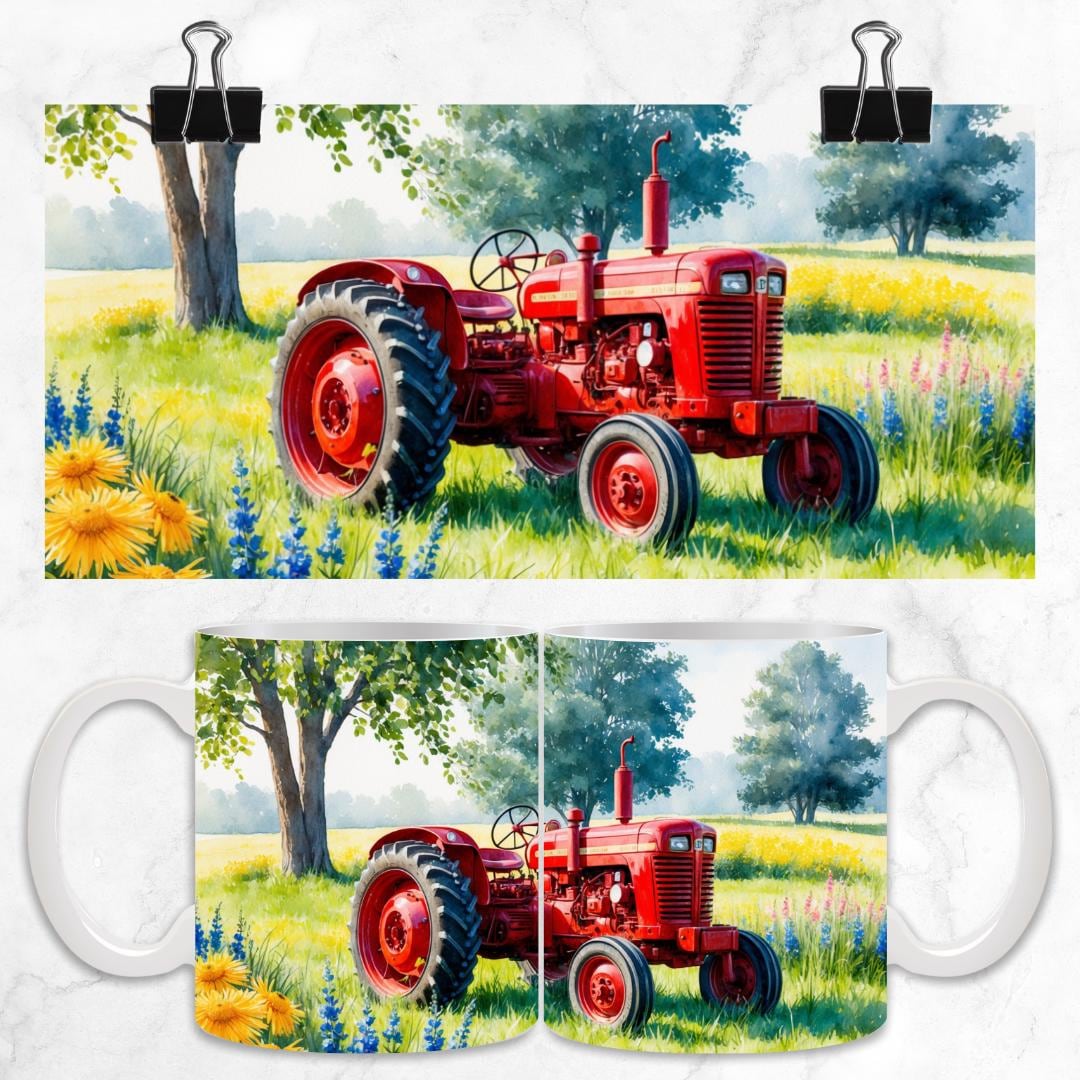 Tractor Mug Sublimation Design, Mug Wrap Bundle, Designs for Mug ...