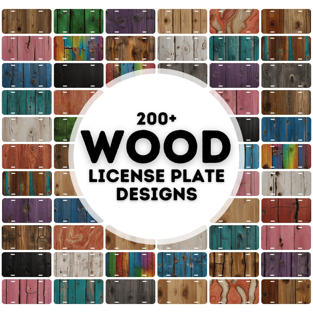 200+ Wood License Plate Sublimation Designs Png, License Plate ...