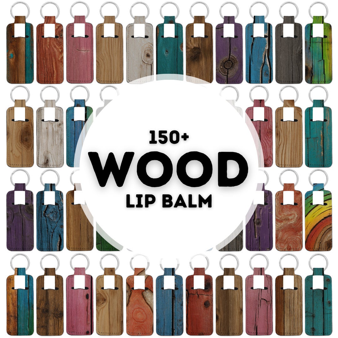 150+ Wood Skinny Lip Balm Sublimation Design Bundle, Lip Balm Bundle ...