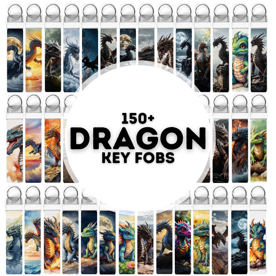150+ Dragon Key Fob Sublimation Designs Png, Key Fob Sublimation ...