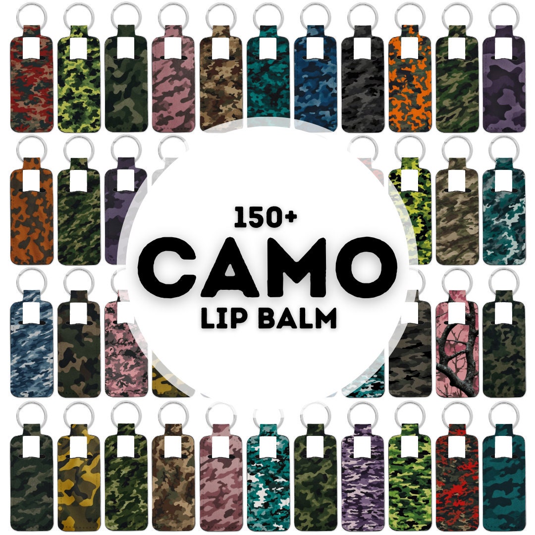 150+ Camo Skinny Lip Balm Sublimation Design Bundle, Lip Balm Bundle ...