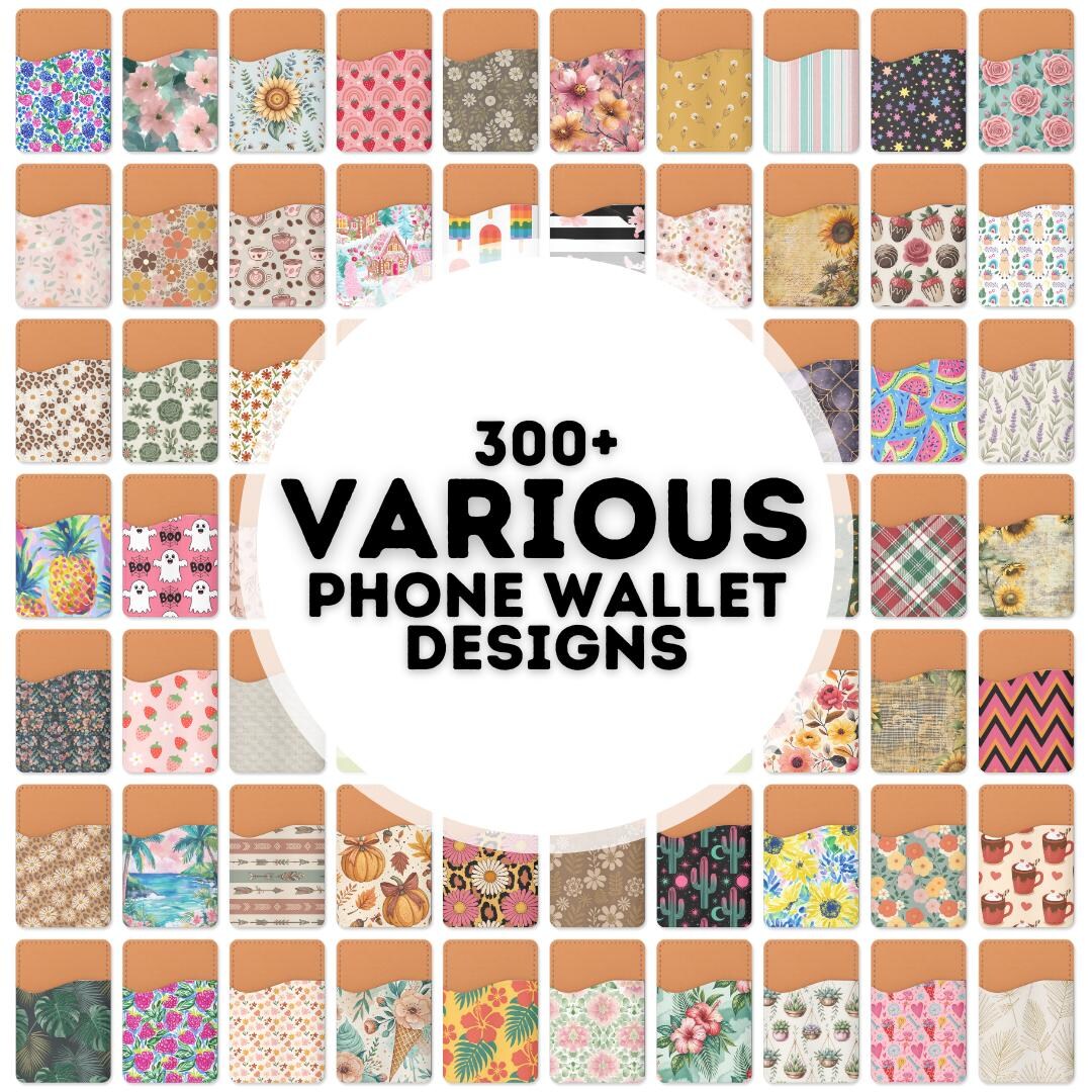 300+ Various Designs Card Holder Sublimation Designs, Phone Wallet Png ...
