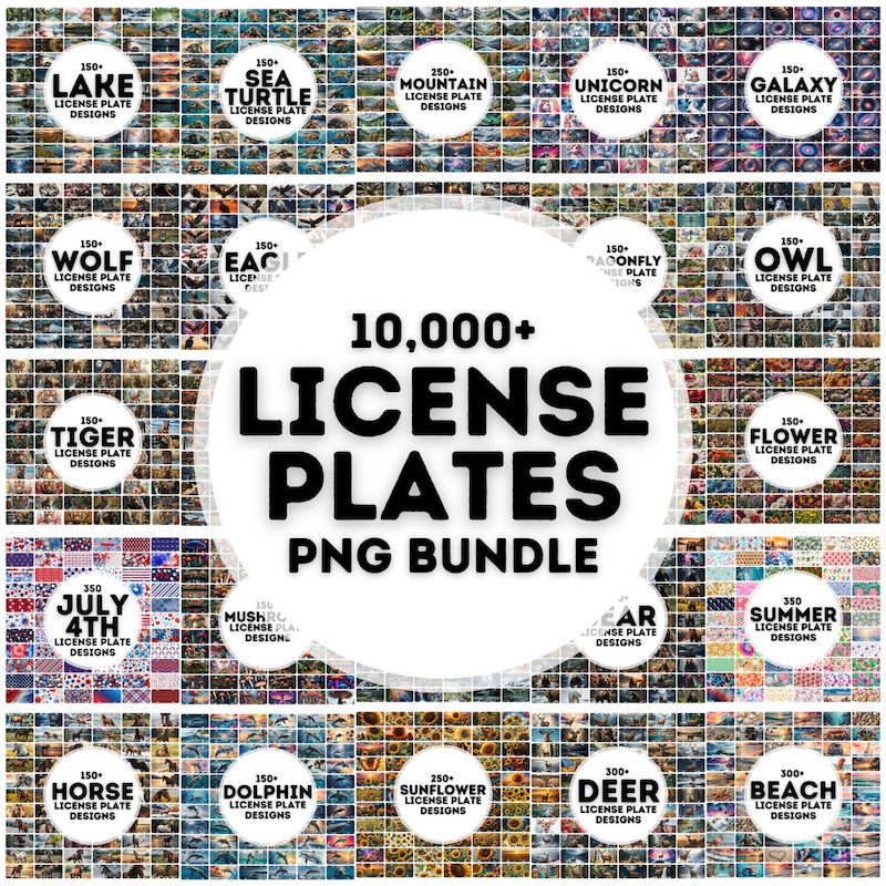 Front License Plate Designs - Etsy