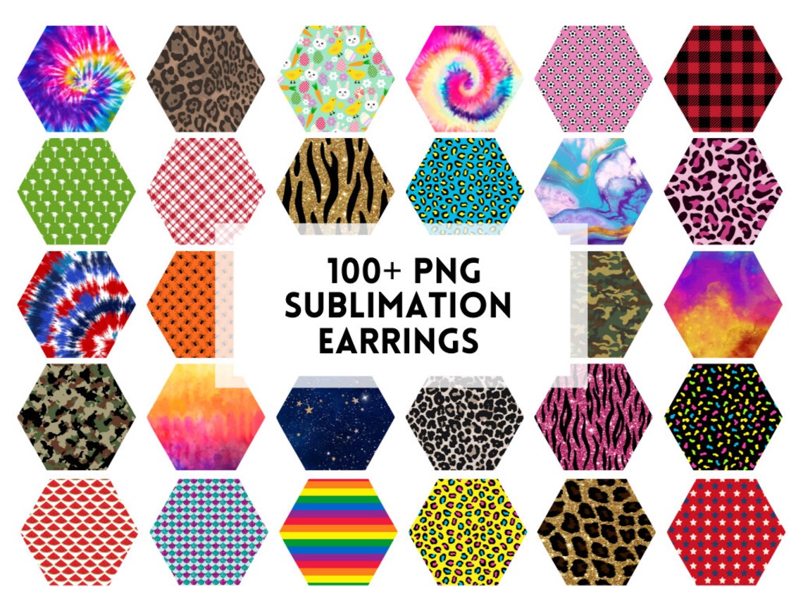 1000 Sublimation Earring Designs Bundle Sublimation Earring - Etsy