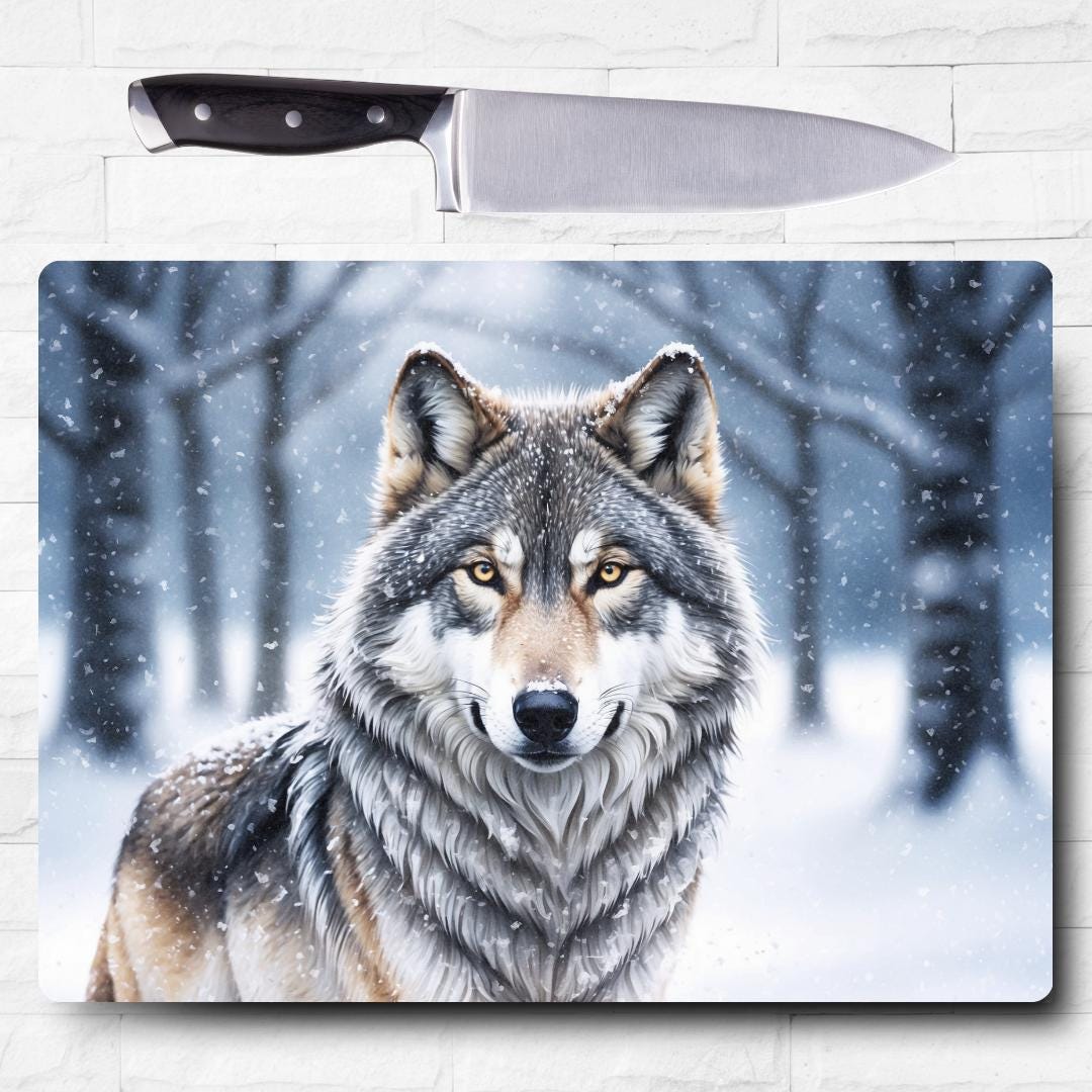 Wolf Cutting Board Sublimation Design Png, Cutting Board Sublimation ...