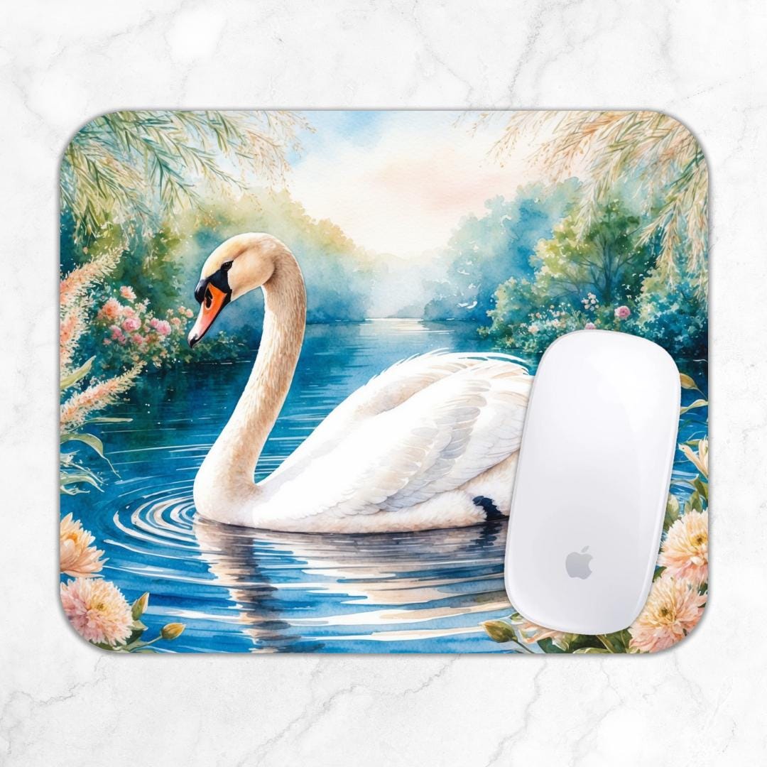 Swan Mouse Pad Sublimation Designs Png, Mouse Pad Sublimation Design ...
