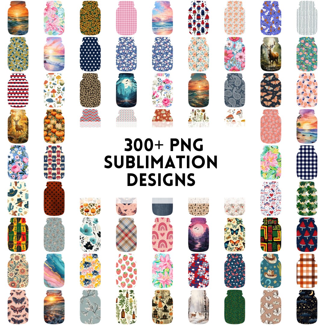300+ Mason Jar Sublimation Designs, Mason Jar Air Freshener Bundle ...