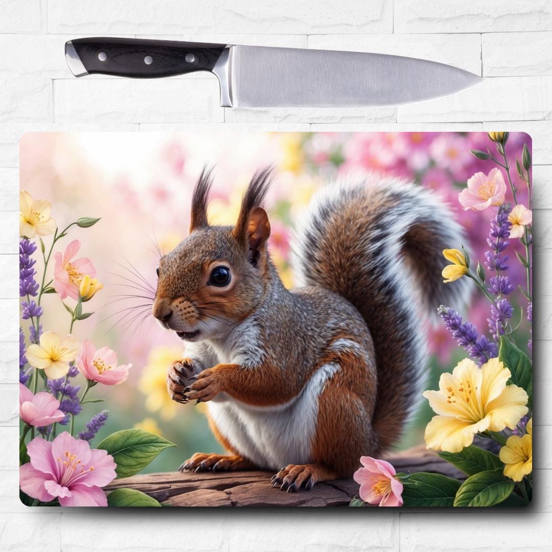 Squirrel Cutting Board Sublimation Designs Png, Cutting Board ...