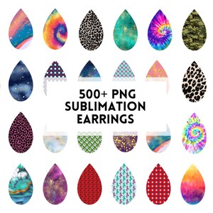 1,000+ Sublimation Earring Designs Bundle, Sublimation Earring Blanks ...
